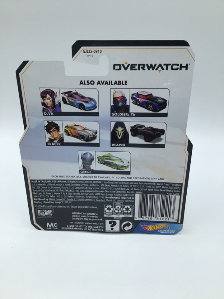 Genji Hot Wheels Overwatch Character Car GJJ23 *New* 2019 | eBay