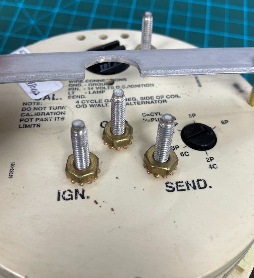 Vintage Teleflex Tachometer 4000 RPM 57333-001 Mercury Marine Outboard ...