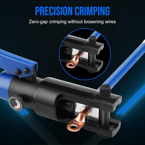 LICHAMP 16 Packs Hydraulic Cable Lug Tool with durable case, 6 AWG to ...