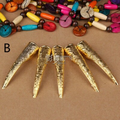 1 X Chinese Ancient Long Nail Rings Fingernails Joint Armour Knuckle ...