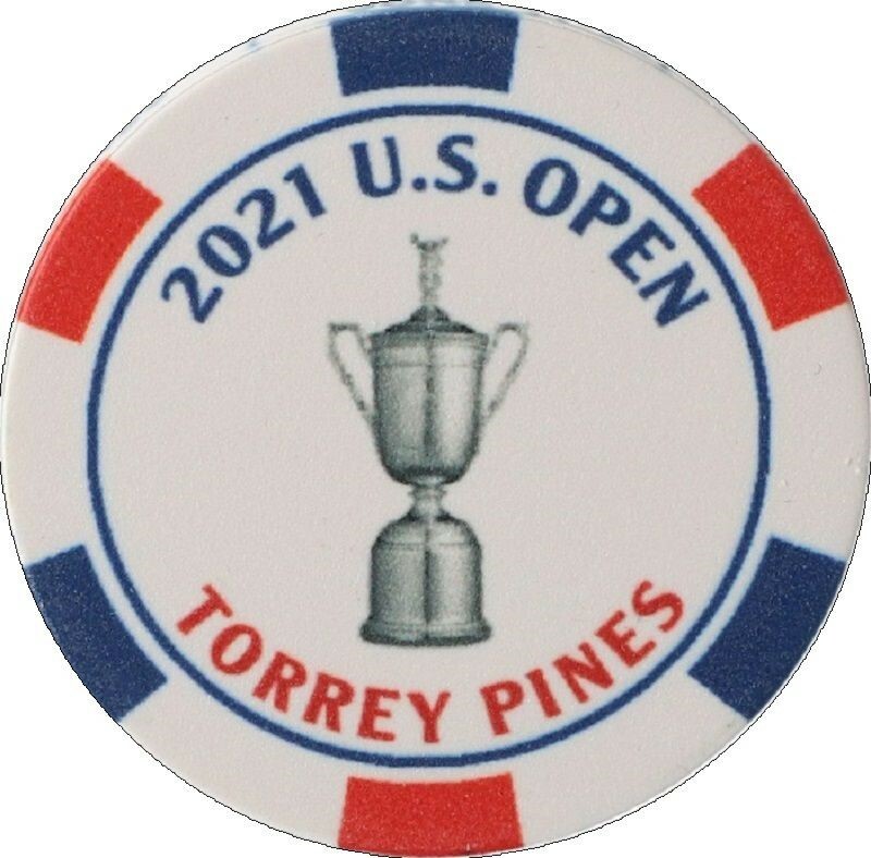 2021 US OPEN (Torrey Pines) Logo POKER CHIP Ball Marker | eBay
