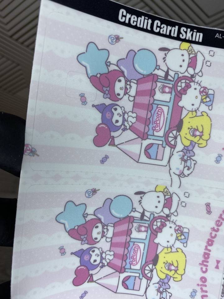 Sanrio Hello Kitty & Friends Credit Card Smart Sticker Skin Small Chip ...