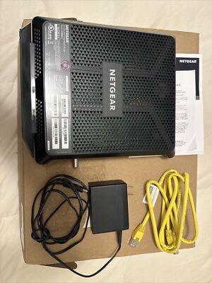 NETGEAR AC1900 DOCSIS 3.0 WiFi Cable Modem Router Combo #C7000v2 w ...