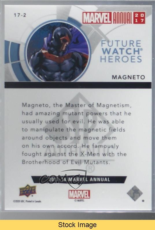 2017 Upper Deck Marvel Annual Future Watch Heroes Achievements Magneto ...