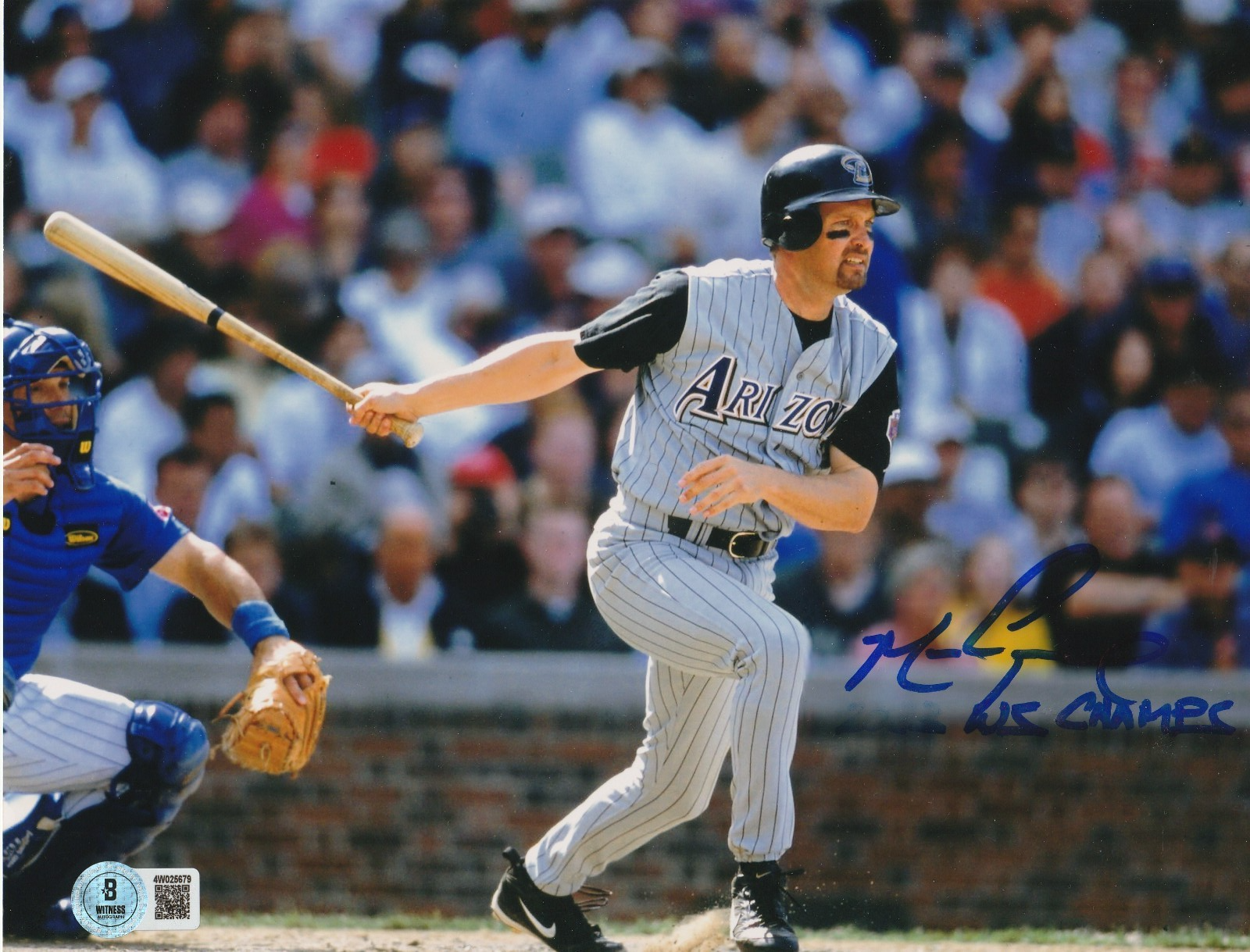 MARK GRACE ARIZONA DIAMONDBACKS WS CHAMPS BECKETT AUTHENTICATED SIGNED ...