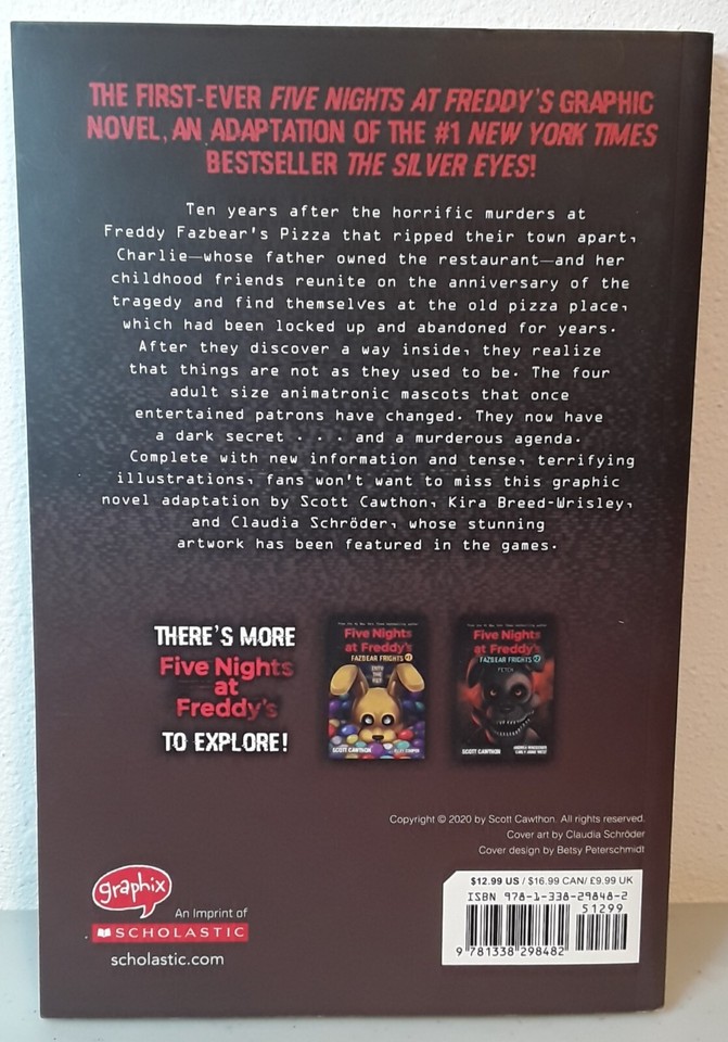 Graphic Novel , Five Nights At Freddy's , The Silver Eyes , FNAF | eBay