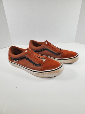 Vans Pro Mens Size 11 Old Skool Suede and Canvas Skateboard Shoes Rust ...