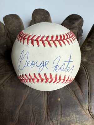George Foster Signed Autographed Official National League ONL Baseball ...