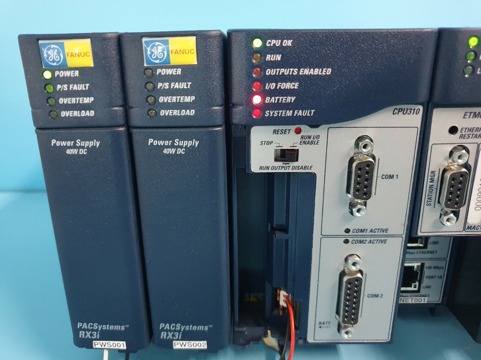GE FANUC IC695PSD140A (2)& IC695CPU310-DK & IC695ETM001-CC ...