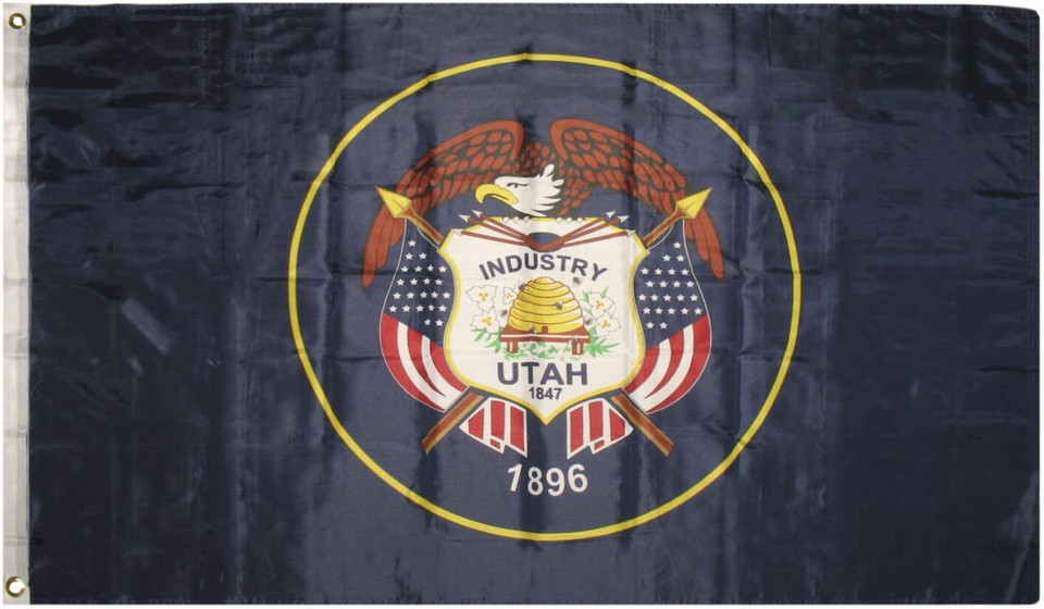 3x5 State of Utah Flag 3'x5' house Banner Super Polyester fade ...