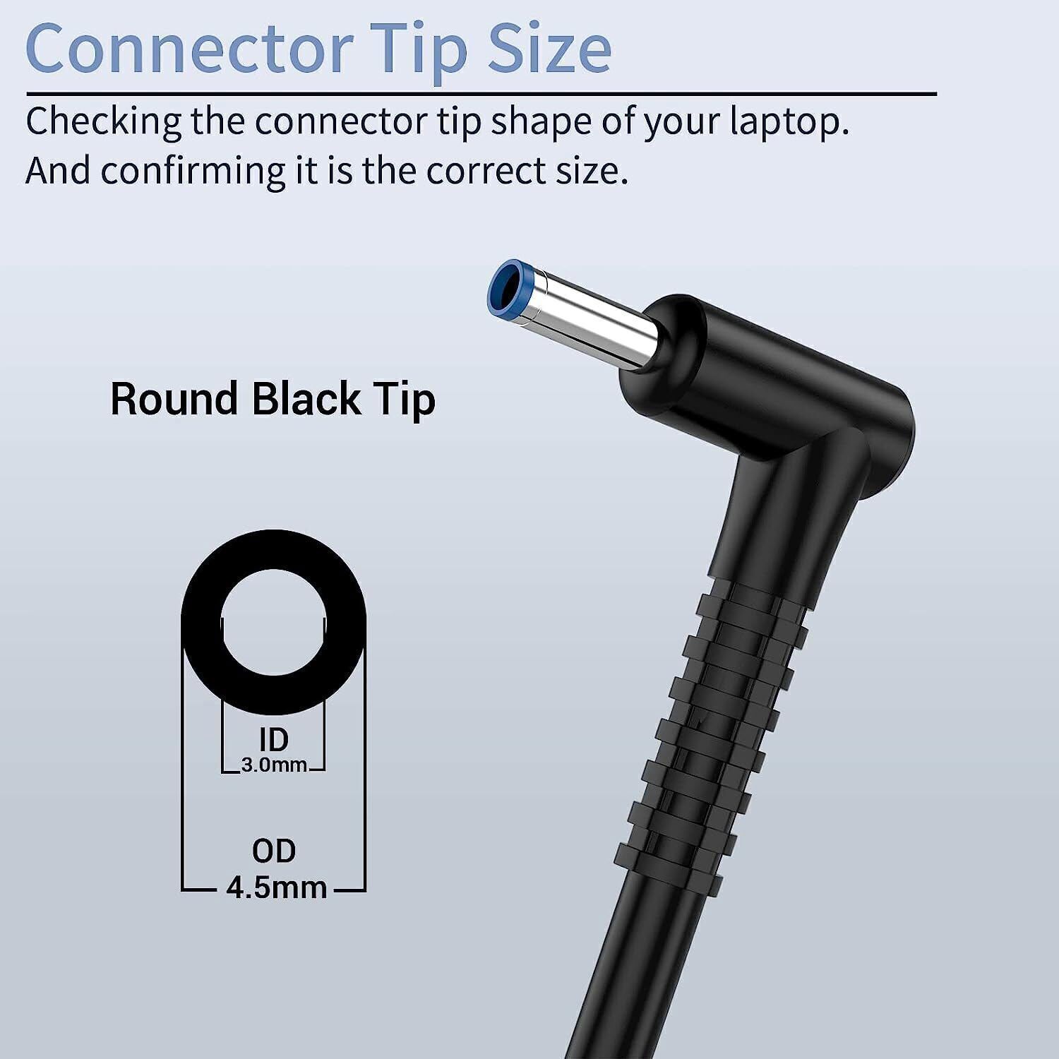 Charger for Hp is 13252 Laptop Power Cord Supply 65W 45W 90W Pavilion Blue Tip | eBay