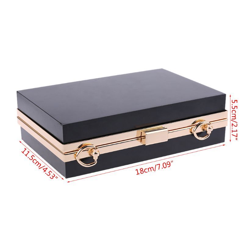 Rectangle Metal Frame Box Purses Handles for DIY Handbags Evening Bag ...