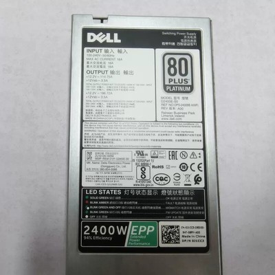 Dell 14th Generation Server 2400W EPP power supply 0J1CC3 DPS-2400BB A ...