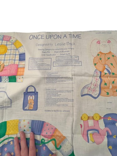 Once Upon A Time Fabric Panel Baby Nursery Quilt Bib Crib Headboard Sewing Gift | eBay