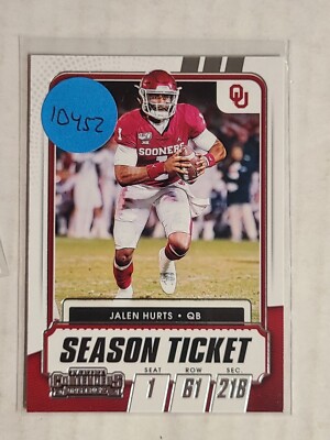 JALEN HURTS 2021 Contenders Draft Picks Season Ticket #26 Philadelphia ...