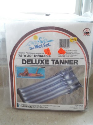 Vintage 1983 Intex The Wet Set Inflatable Deluxe Sun Tanner 72" x 30 ...