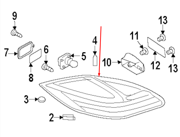 PORSCHE PANAMERA 970 Rear Right Taillight 97063141605 NEW GENUINE | eBay
