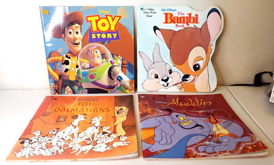 Walt Disney's Golden Look-Look Books & Bambi Super Shape Book (Lot of 4 ...