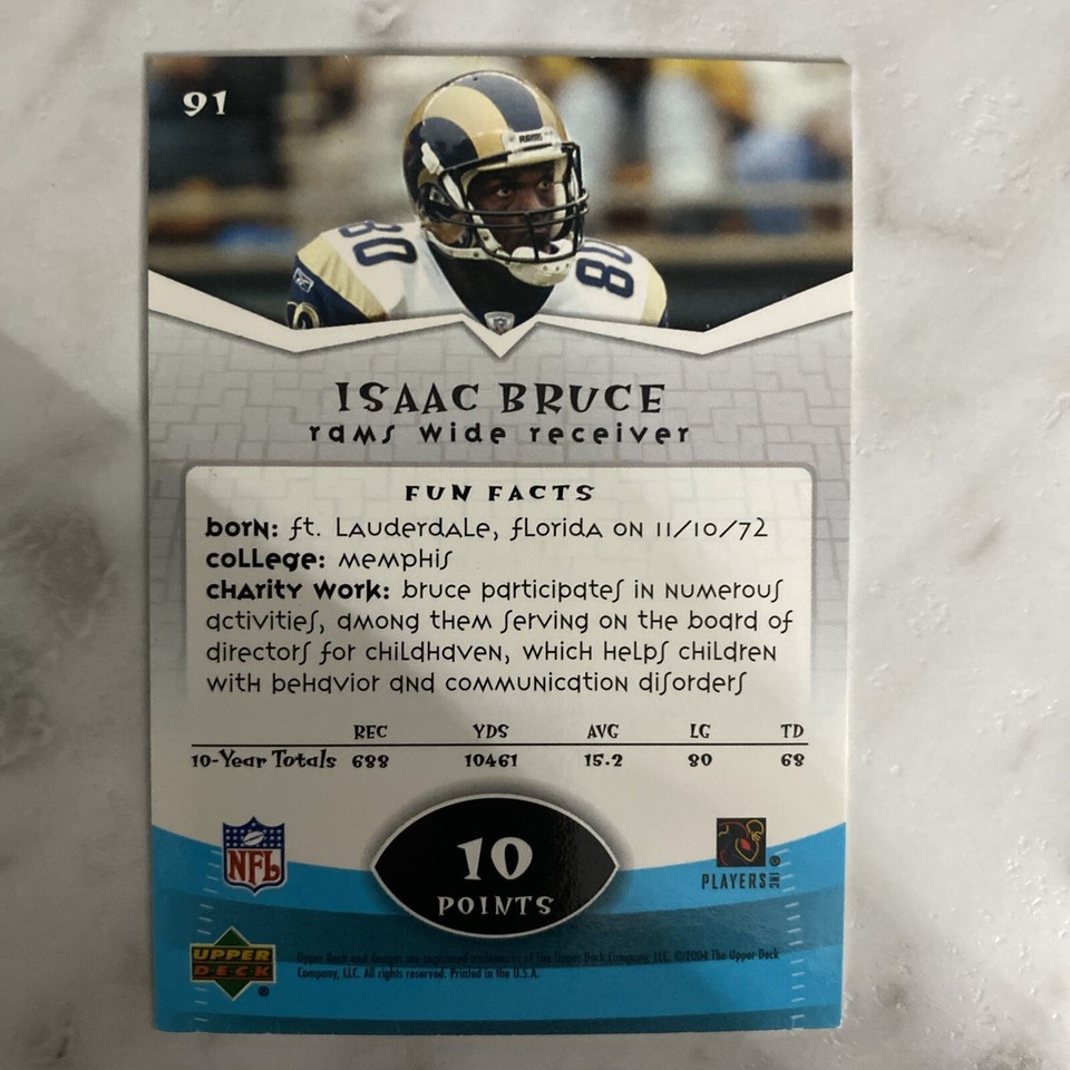 2004 Upper Deck Power Up #91 Issac Bruce, St. Louis Rams | eBay