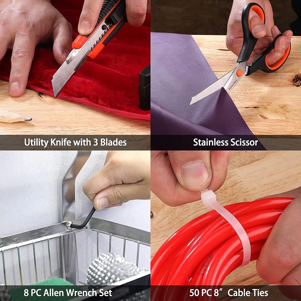 VALUEMAX 219 Pcs Home Tool Set General Basic Household Repairing Tool ...