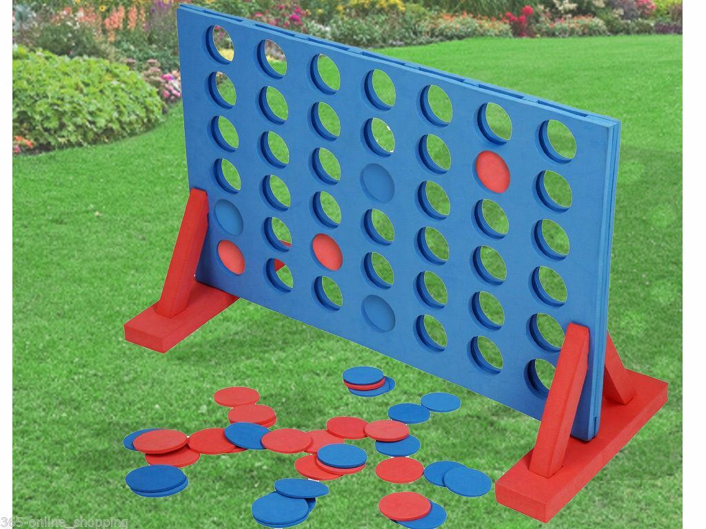 Giant Connect 4 In A Row Garden Outdoor Game Kids Adults Family Fun ...