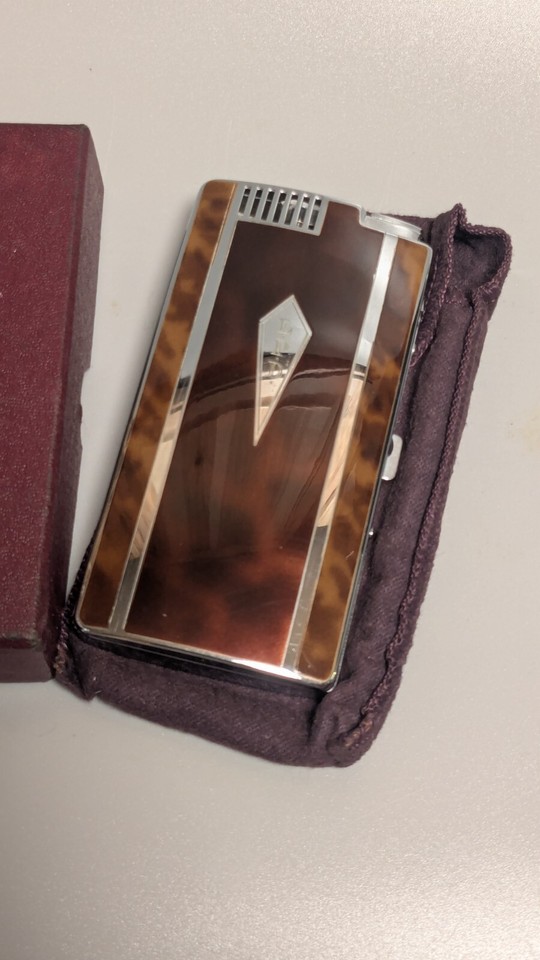 Ronson Art Deco Vintage 1950s Pal Cigarette Case & Lighter Mad Men w ...