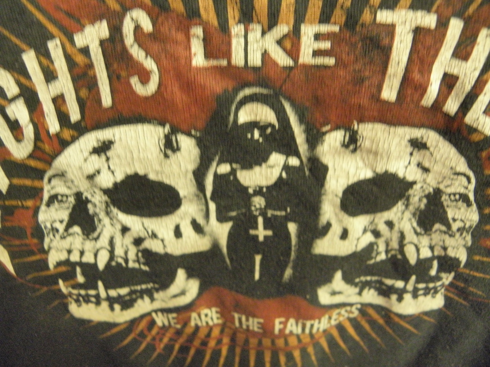 Nights Like These We Are the Faithless T-Shirt Nun and Vampire Skulls ...