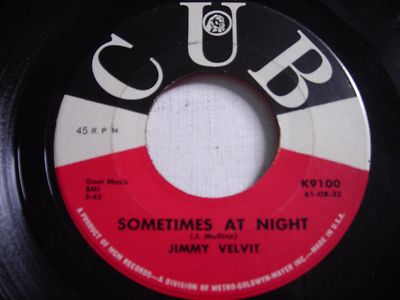 Jimmy Velvit Sometimes at Night / Look at Me 1961 45rpm VG++ | eBay