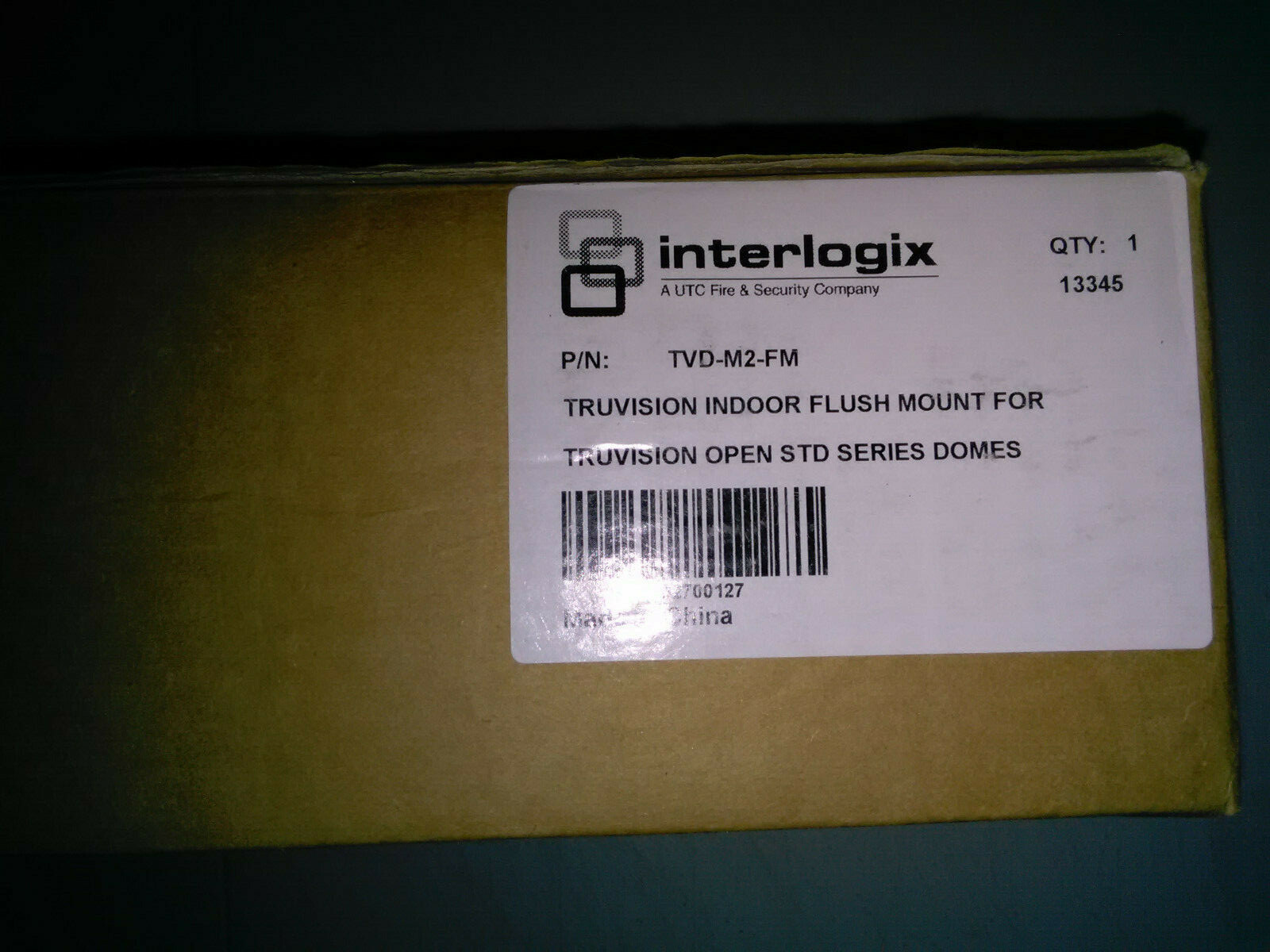 NEW Interlogix TVD-M2-FM Truvision Indoor Dome Camera Flush Mount. Orig ...