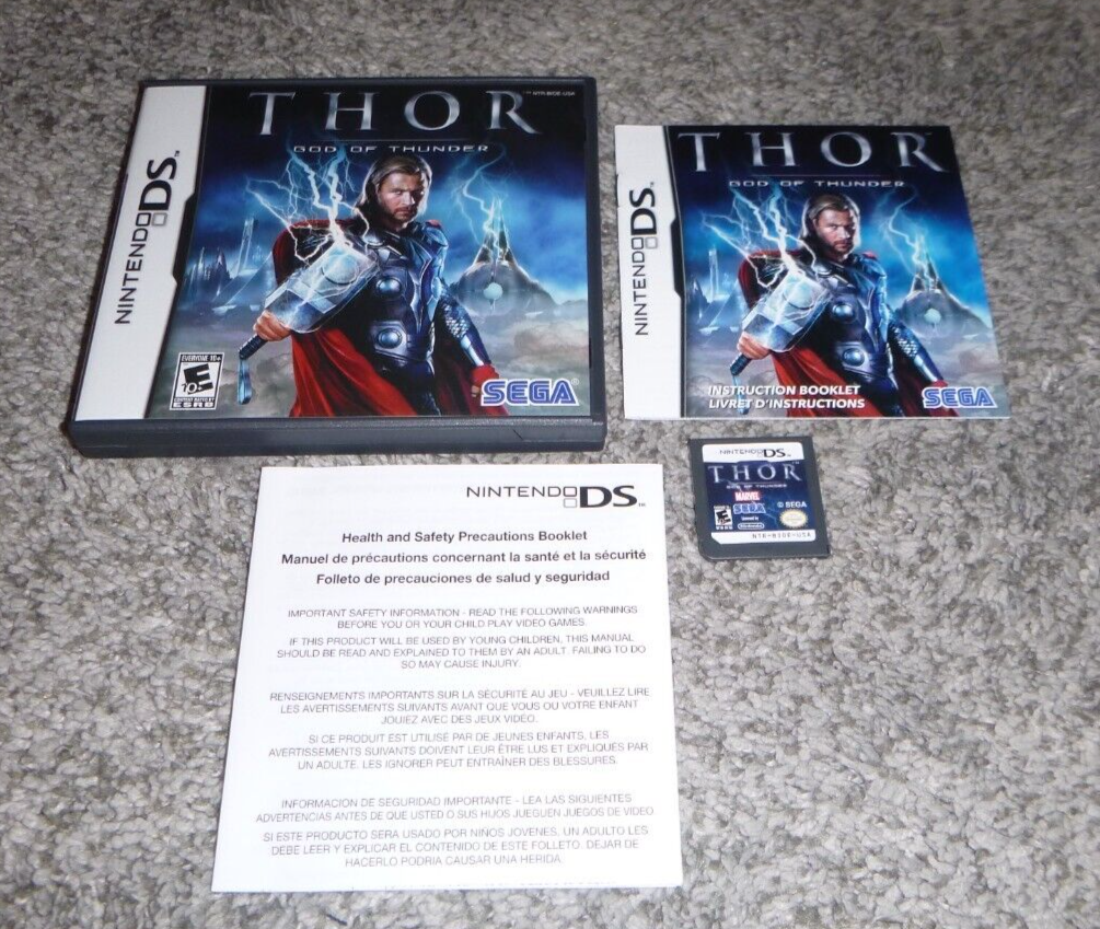 Thor God of Thunder CIB Complete Nintendo DS 2DS 3DS *Used Great ...
