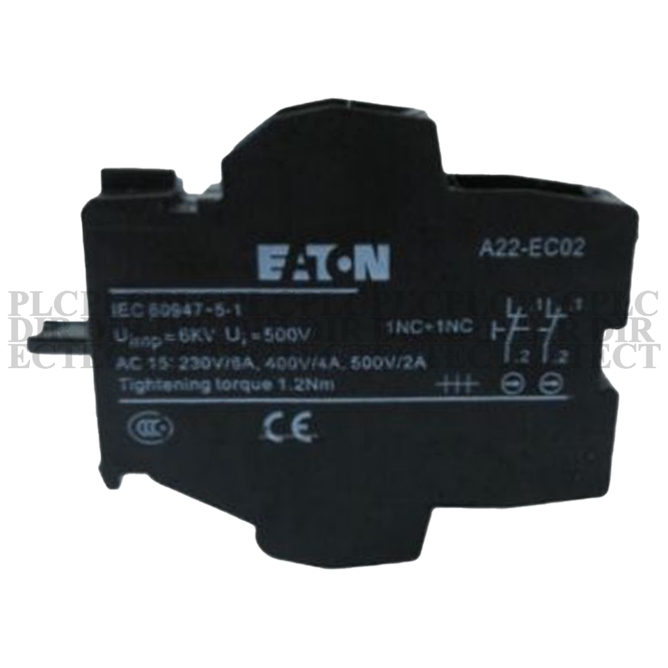 NEW Eaton A22-EC02 2NC Push Button Switch | eBay