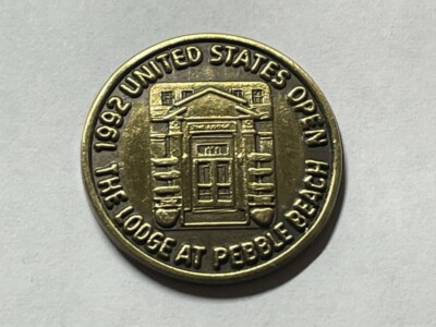 1992 U.S. Open Championship 3/4" Coin Golf Marker - Pebble Beach Golf ...