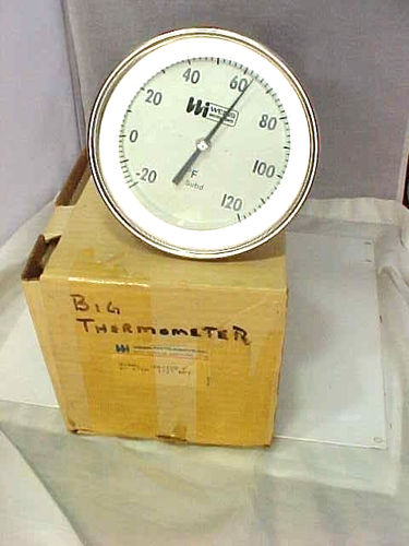 WEISS INSTRUMENTS THERMOMETER -20-120F 6" stem 1/2" NPT 5VBM6 SI | eBay