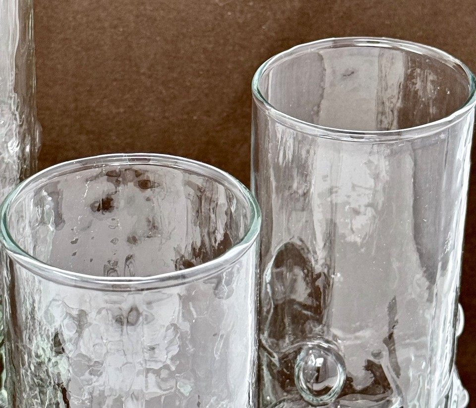 Set of 5 VTG Libbey Glass La Femme 3D Dancing Nude Women 8.75" Cocktail ...