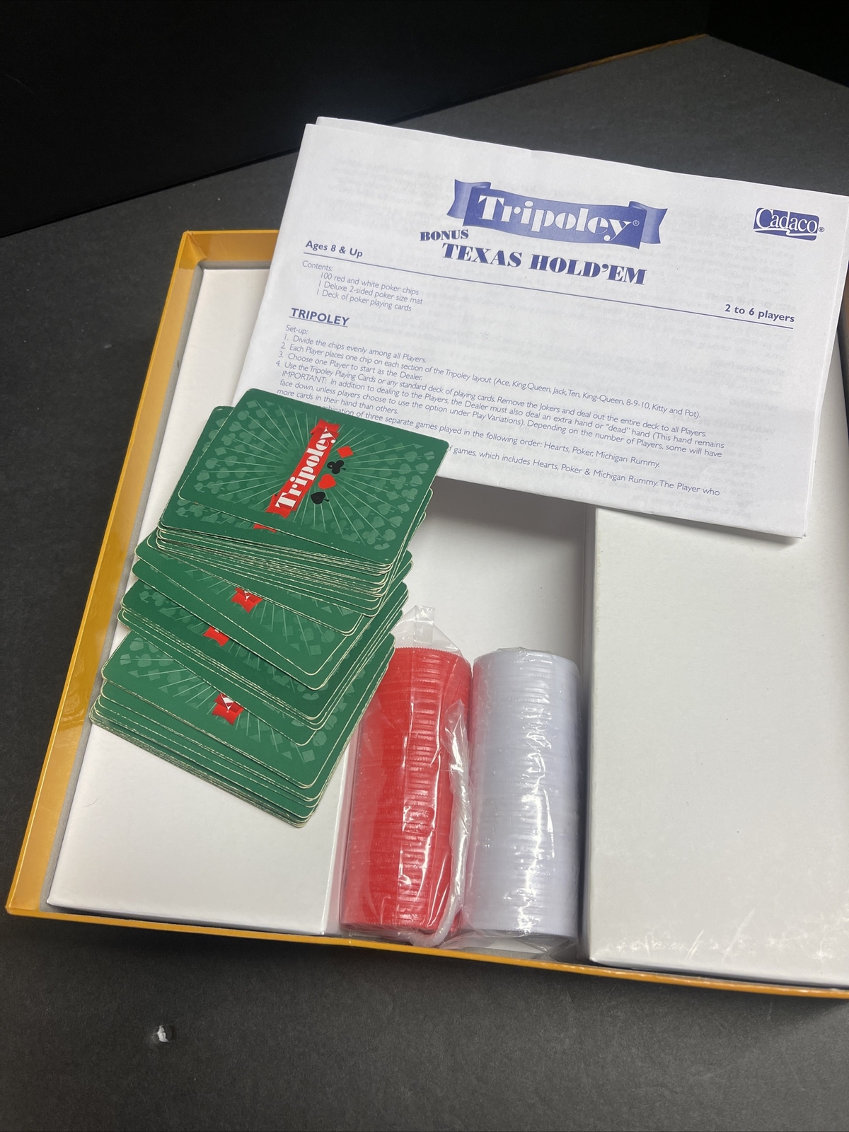 Tripoley Game of Michigan Rummy Hearts & Poker Deluxe Mat Version Texas ...