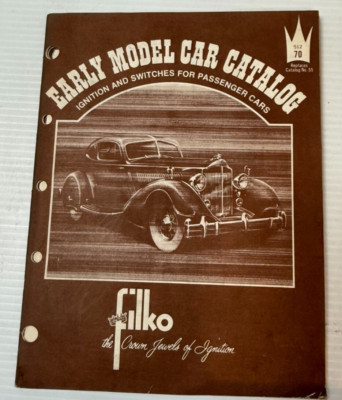 Filko Early Model Ignition & Switches Parts Book ~ Catalog # 512 (70 ...