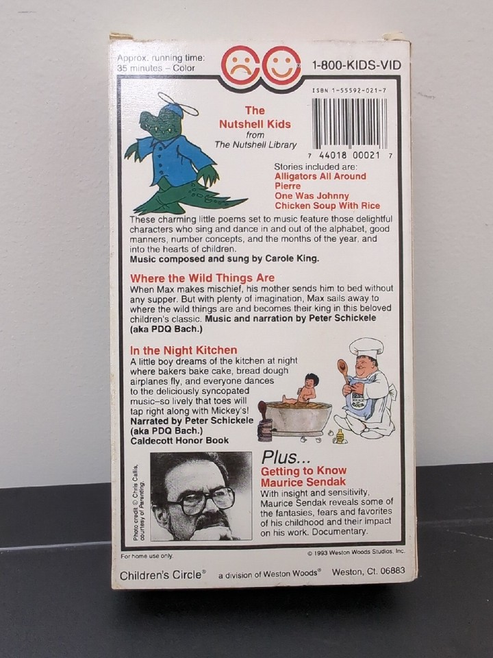Vintage 1993 The Maurice Sendak Library (VHS), Wood Knapp Video ...