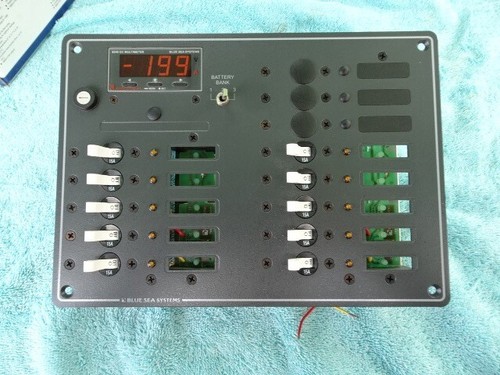 Blue Seas Systems 8403 12V/24V Distribution Breaker Panel | eBay