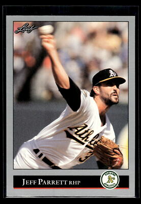 1992 Leaf #520 Jeff Parrett Oakland Athletics Pack Fresh Mint+ | eBay