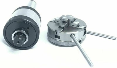 Revolving Center Shank MT3 + 4 Jaw Self Centering Chuck 65mm thread ...