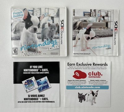 NO Game - Case Manual & Inserts ONLY - Nintendogs + Cats French Bulldog ...