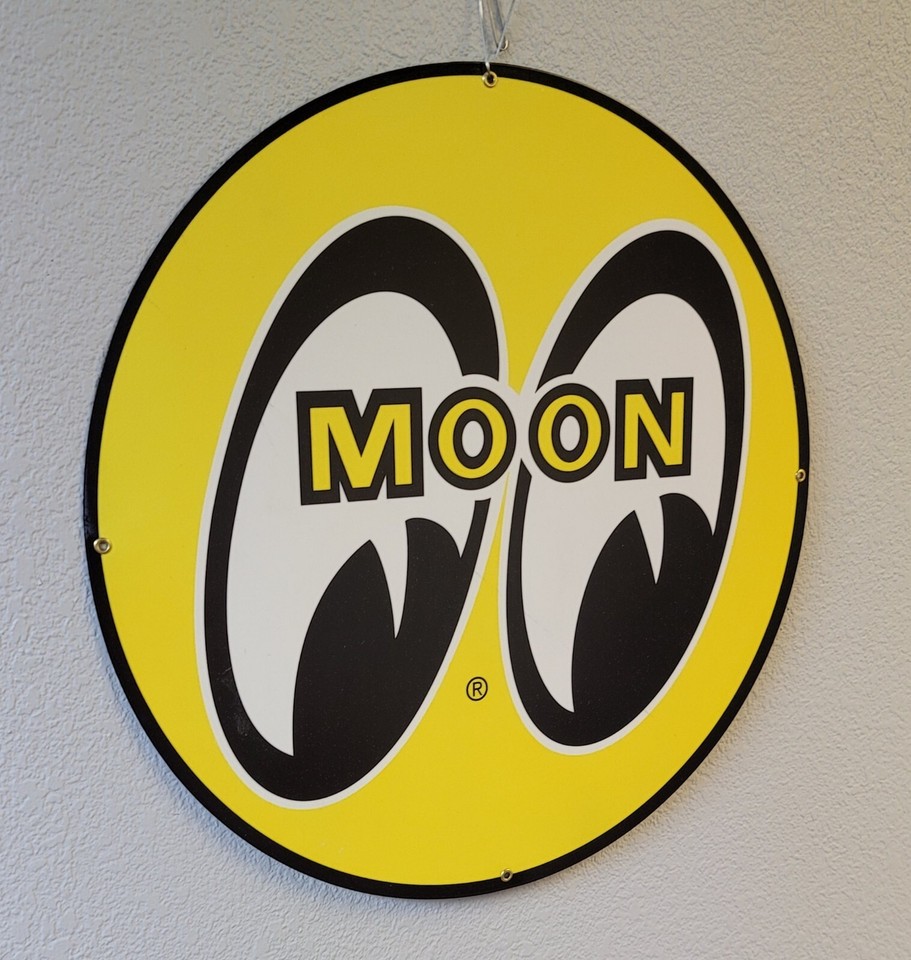 MOONEYES Metal sign HOT ROD Drag Racing MooN Custom NHRA SCTA vtg style ...
