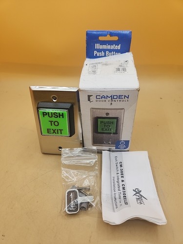 Camden CM-30EE Push To Exit Switch LED Illuminated Timer Green | eBay