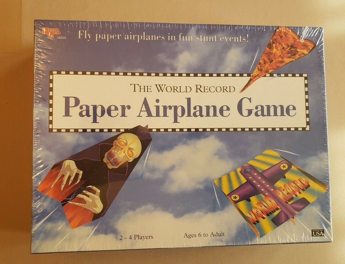 Paper Airplane Game The World Record Paper Airplane Game, Ages 6 To