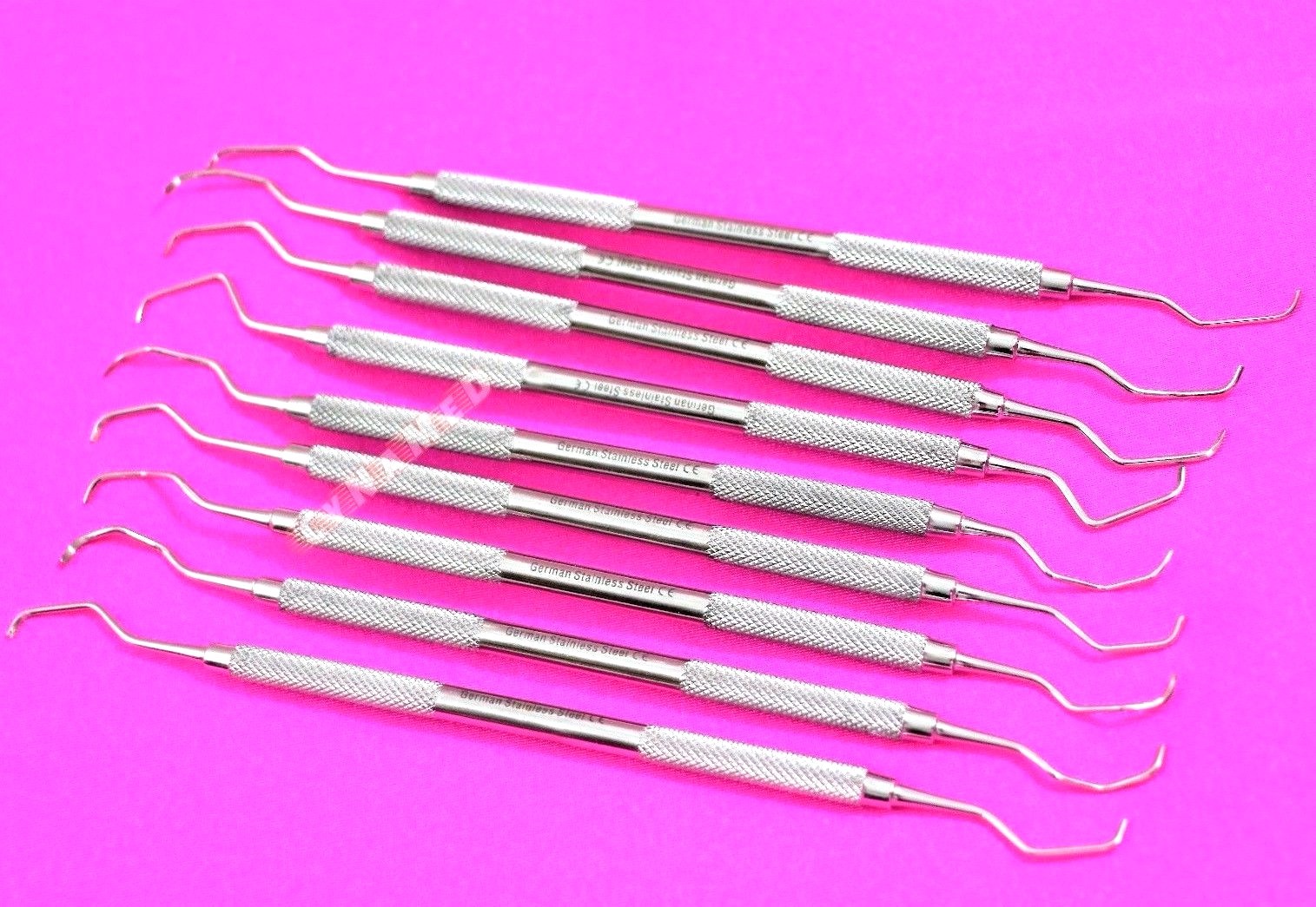 PREMIUM Stainless 9 Piece Gracey Curette Set Medical Dental Surgical ...