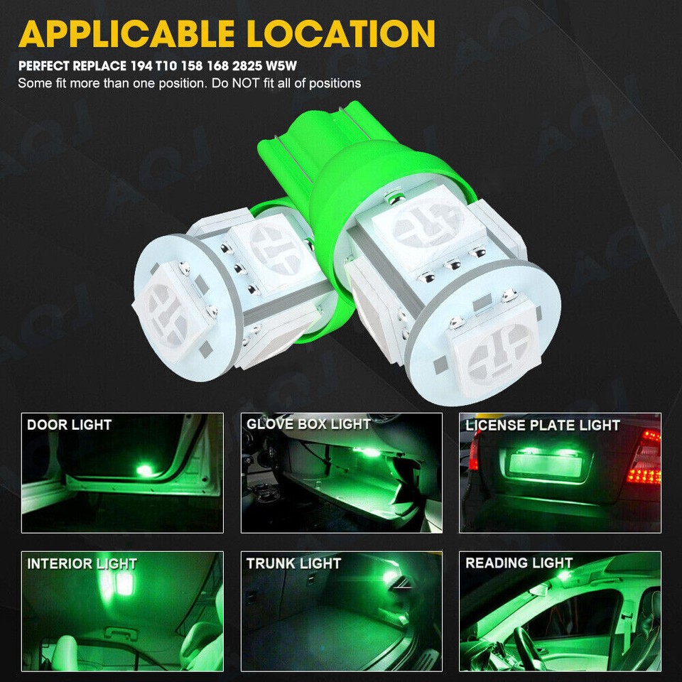 NEW Dash Cluster Gauge GREEN LED LIGHT BULB KIT Fit 95-98 Toyota ...