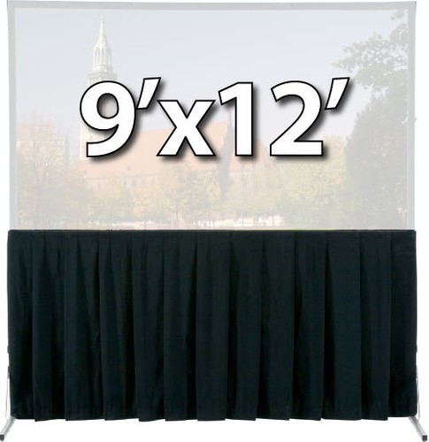 DA-LITE 36736 - SKIRT DRAPERY FOR 9x12 FAST-FOLD DELUXE SCREEN SYSTEM ...