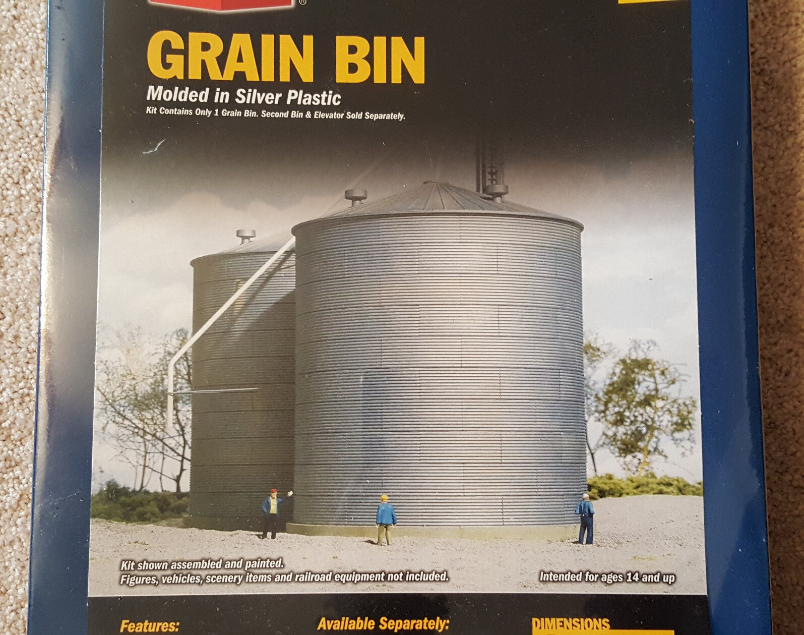 NIP Walthers Grain Bin HO Scale 1:87 Model Railroad Farm & Ag building ...