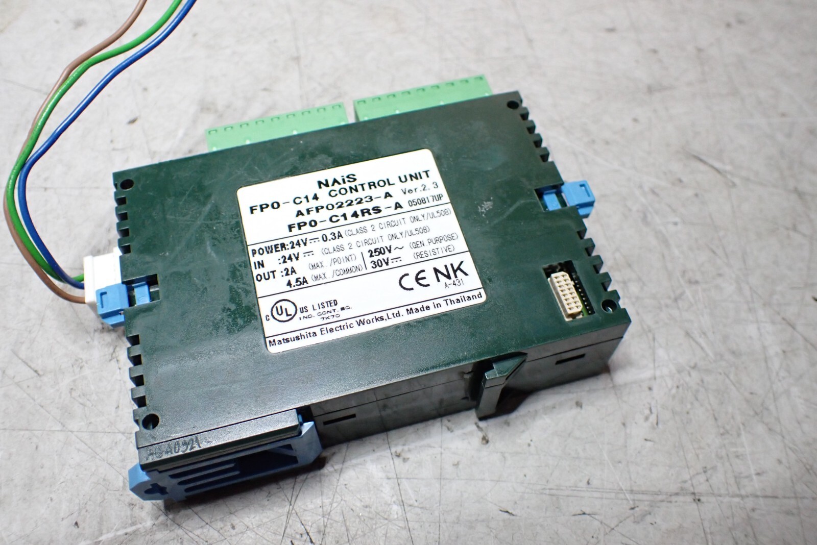 Matsushita NAIS Control Unit CPU -- FP0-C14 -- FPO-C14RS -- AFP02223 | eBay