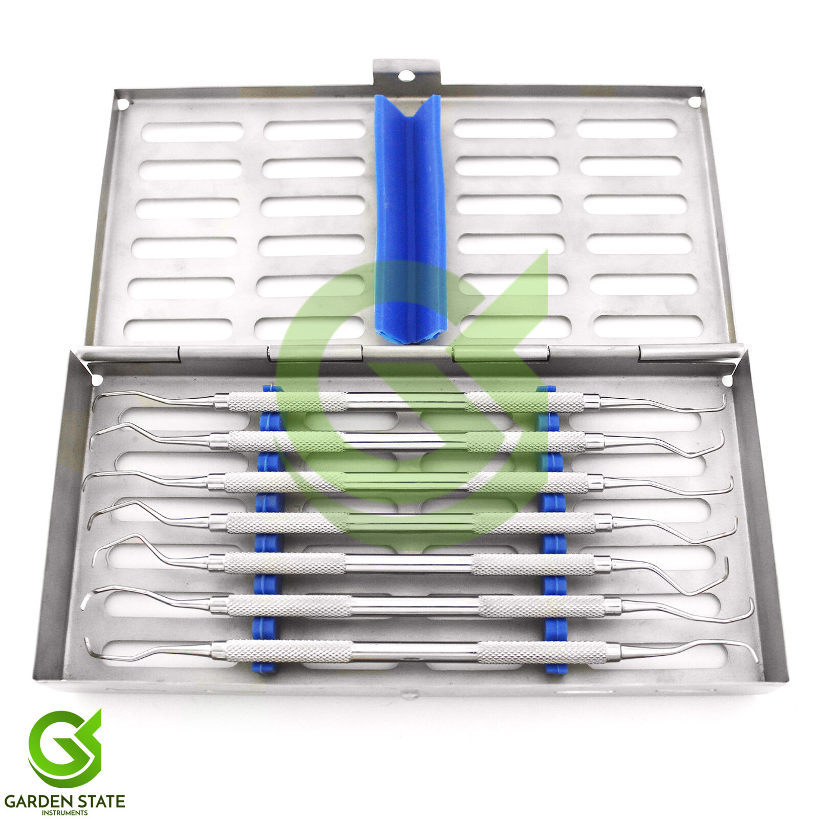 Set Of 7 Dental Hygienist Scaler Gracey Curettes Autoclavable Cassette ...